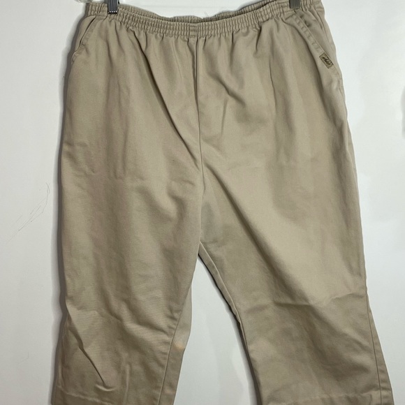 chic | Pants & Jumpsuits | Vintage Chic Womens Beige Conduroy Elastic ...